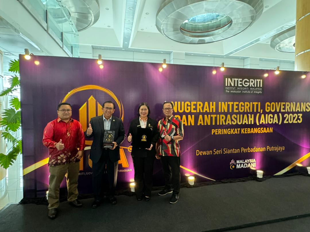 SALCRA WINS AWARD AT ANUGERAH INTEGRITI, GOVERNANS DAN ANTIRASUAH 2023
