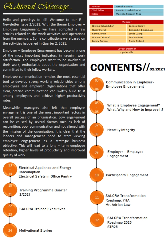 E-NEWSLETTER ISSUE 02/2021